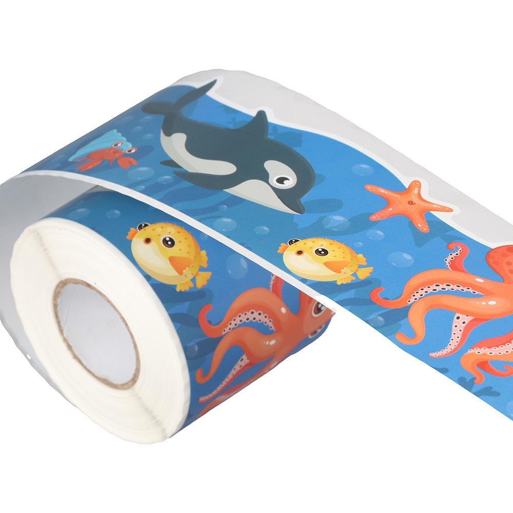 Blue Borders Stickers Rolled Board Decoration Chalkboard Border Trim ...