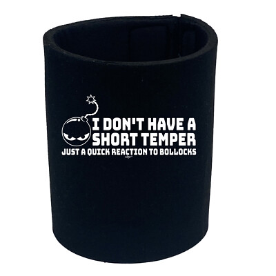 Short Temper Just A Quick Reaction To Bullock - Funny Novelty Gift ...