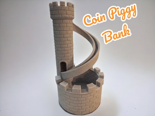 Castle Coin Bank with Slide Storage - Magical Piggy Bank Dungeon | 3D ...