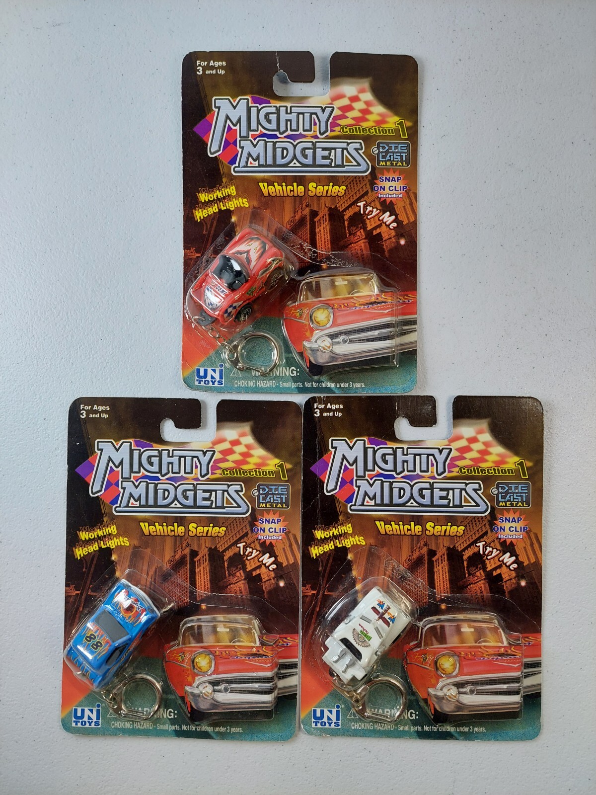 Lot of 3 Mighty Midgets | Dynasty | Die Cast Metal Car | Uni Toys ...