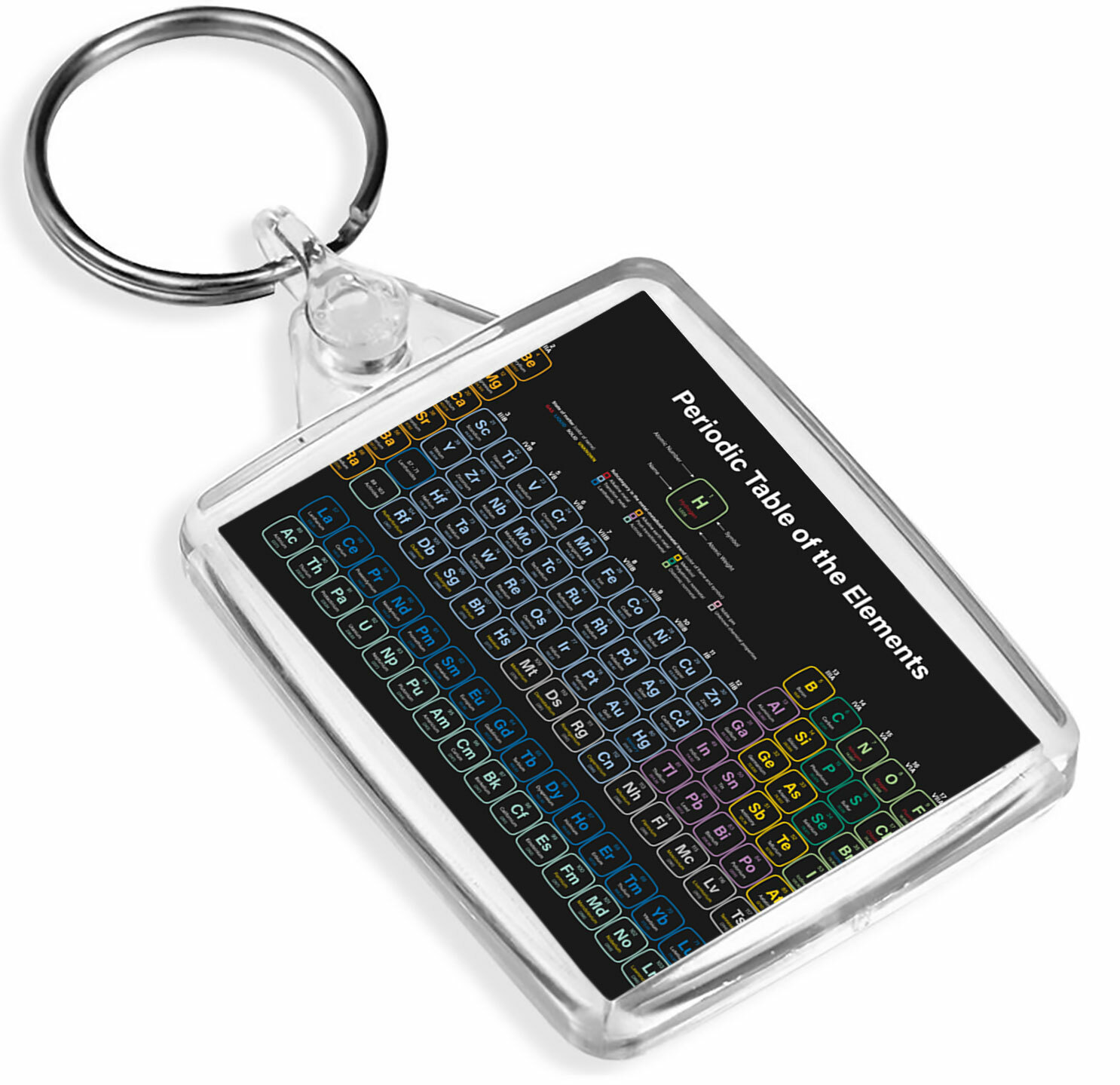 1 x Periodic Table Of The Elements Science - Keyring - IP02 - Mum Dad ...
