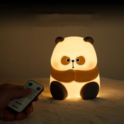 Panda Lamp Night Light Mad Angry Cute Home Decor Creative Fashion ...