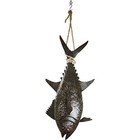 Handcrafted Hanging Tuna Fish Coastal Nautical Fishing Halabut Recycled ...
