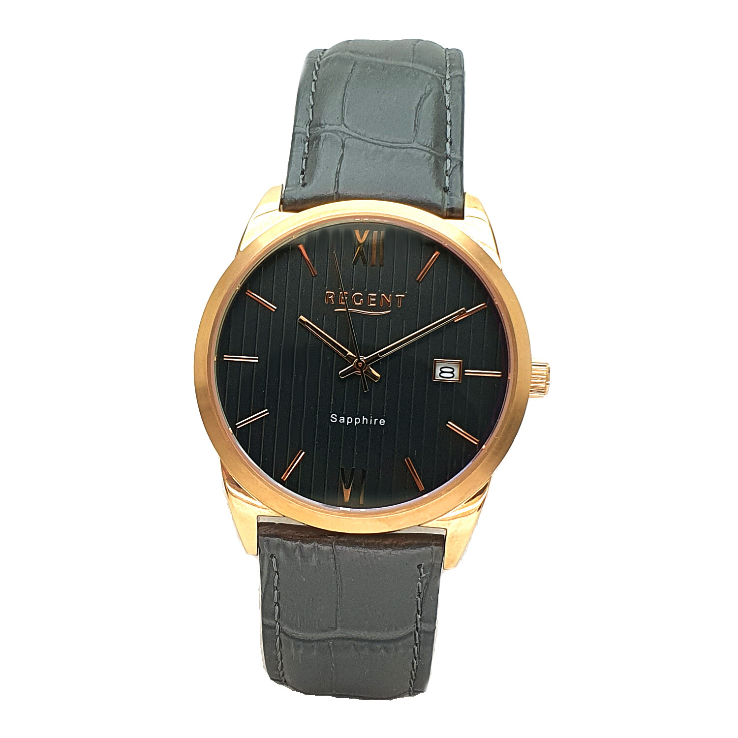 Regent Men's Wrist Watch UM-1410 Leather Band Sapphire Glass for sale ...