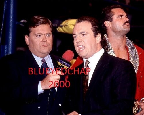 JIM ROSS-PAUL HEYMAN & RICK RUDE WRESTLER 8 X 10 WRESTLING PHOTO WCW ...
