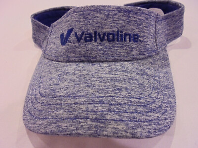 NEW Valvoline Visor/Hat Blue/Gray With Blue Embroidered Logo Adjustable ...