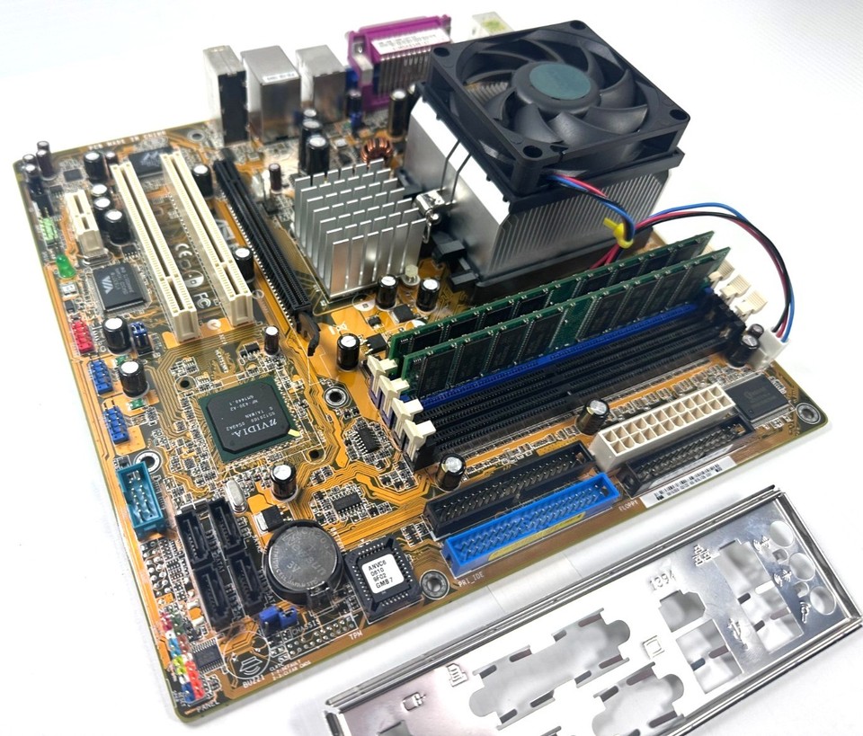 ASUS A8N-VM CSM Motherboard Athlon 64 3700 & 1GB RAM Socket 939 - POSTs ...