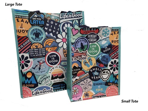 Life is Good. Reusable Tote Sticker Bag | eBay