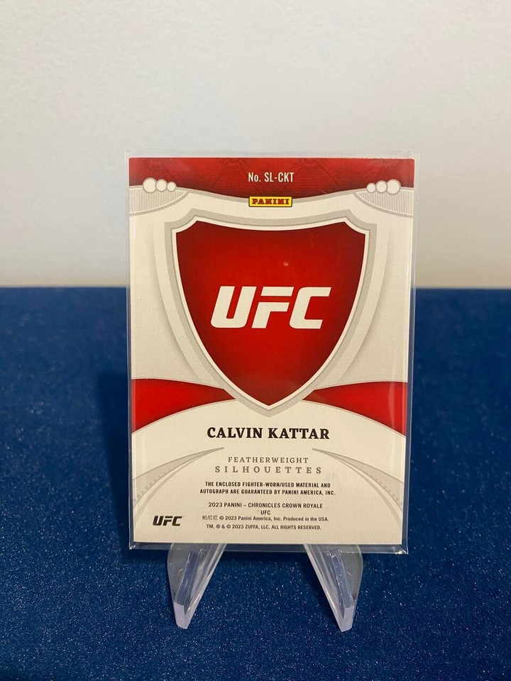 2023 Panini Chronicles UFC Crown Royale Silhouettes /99 Calvin Kattar ...
