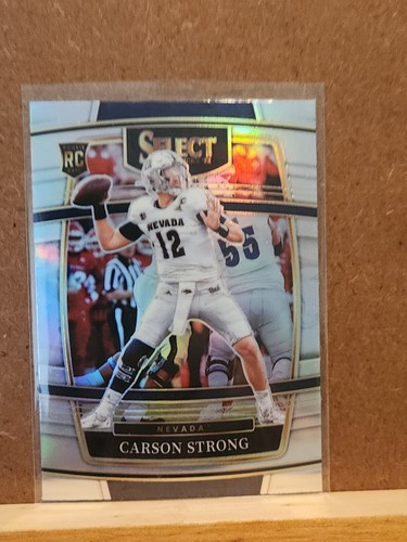 Carson Strong 2022 Select Concourse Silver Prizm RC #11 -Nevada -Eagles ...