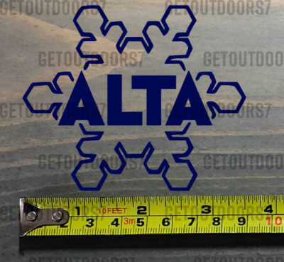 Alta Sticker Decal 3.5" Mountain Ski Snowboard Resort Utah Deer Valley ...