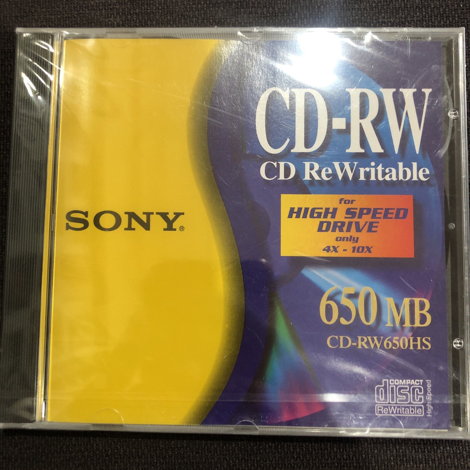 Sealed Sony CD-RW 650 MB CD ReWritable CD-RW650HS | eBay