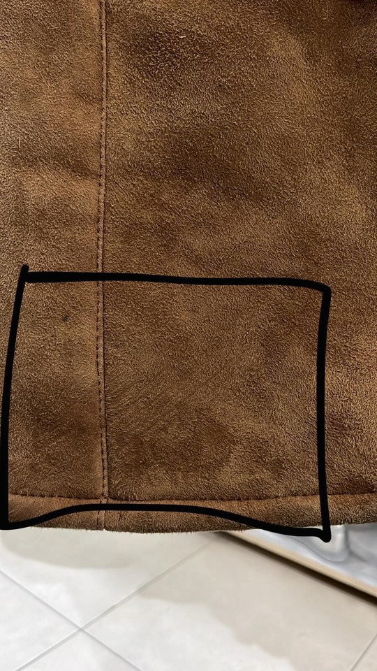 Shearling Schafleder Gebraucht Pre-owned Frau tg.44 Brown XYM405L | eBay