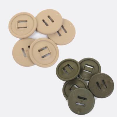 British Army Style Slotted Buttons - Khaki & Olive - Canadian Style ...