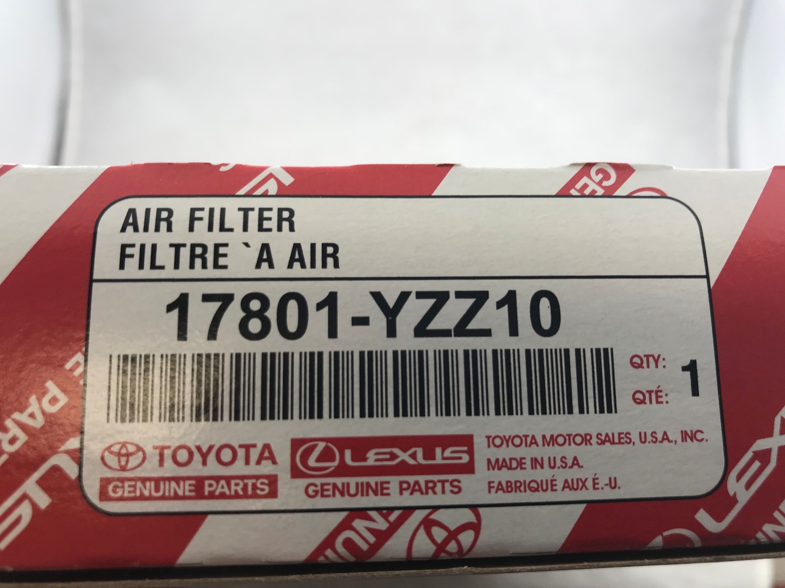 Toyota Genuine OEM Factory Engine Air Filter 17801-YZZ10/0V030 | eBay