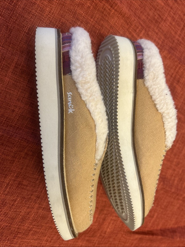Sanuk Women' Cozy Vibe SM Tan Color Slippers Shoes 1130110 Size 6 | eBay