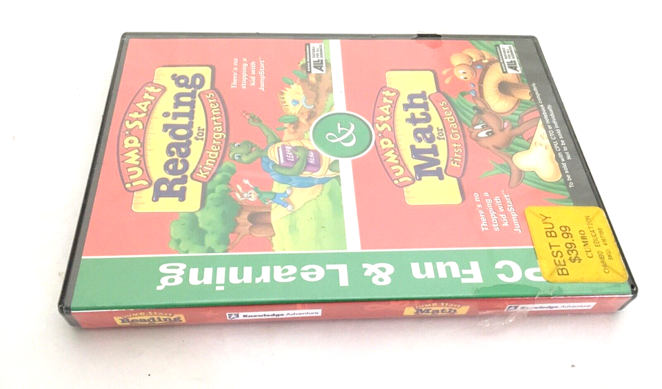 NEW JumpStart Reading for Kindergartners & Math for First Graders PC CD ...