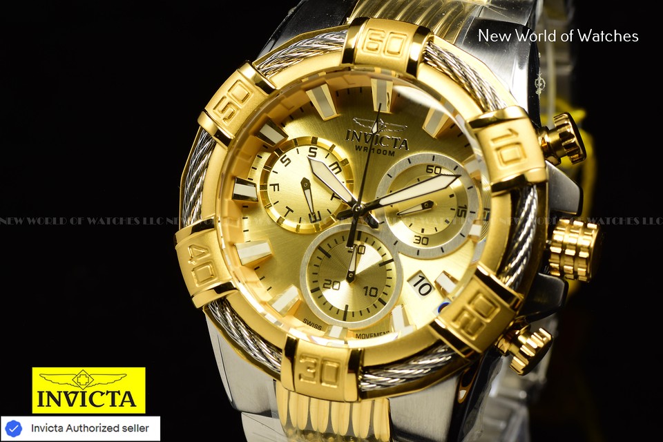 Invicta Men's Bolt 25864 51mm Chronograph Two Tone Stainless Steel ...