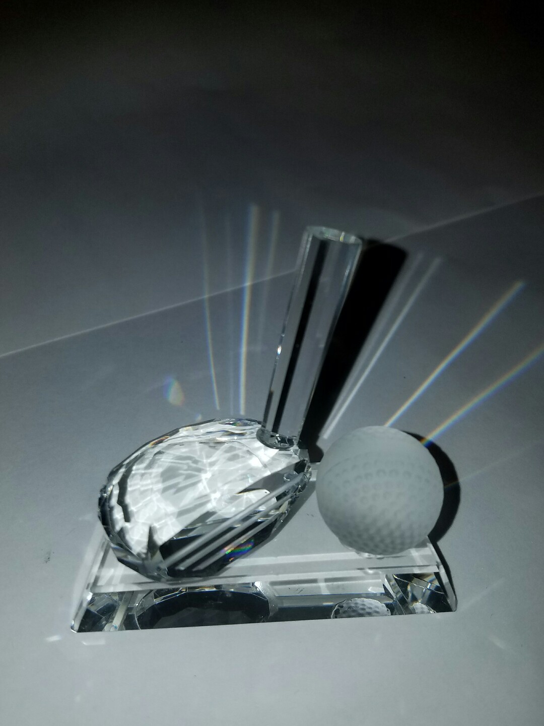 Crystal Driver and Golf Ball On Stand by Roman | eBay