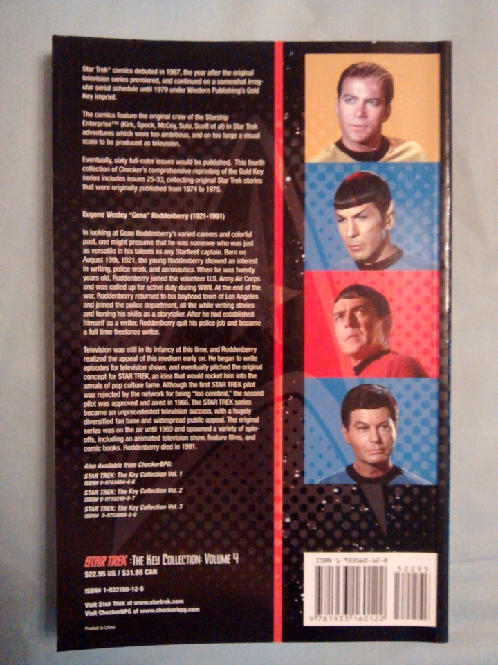 STAR TREK: KEY COLLECTION Vol. 4- V/A, '05 CHECKER 1st PB Print ...