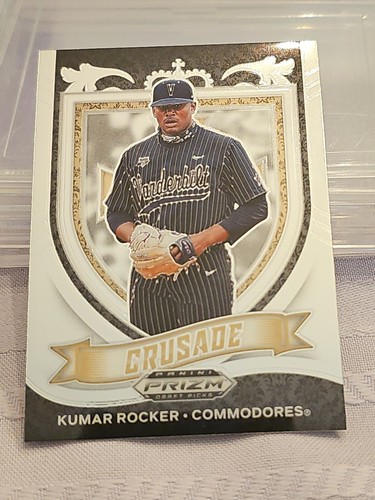 Kumar Rocker, Texas Rangers, 2021 Panini Prizm Draft Picks Crusade C-KR ...