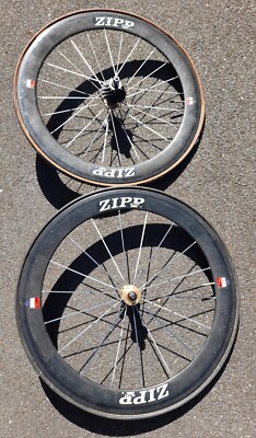 Zipp 400 Speed Weaponry Carbon Front & Rear Wheels 650c Pair X2 8 GEAR ...