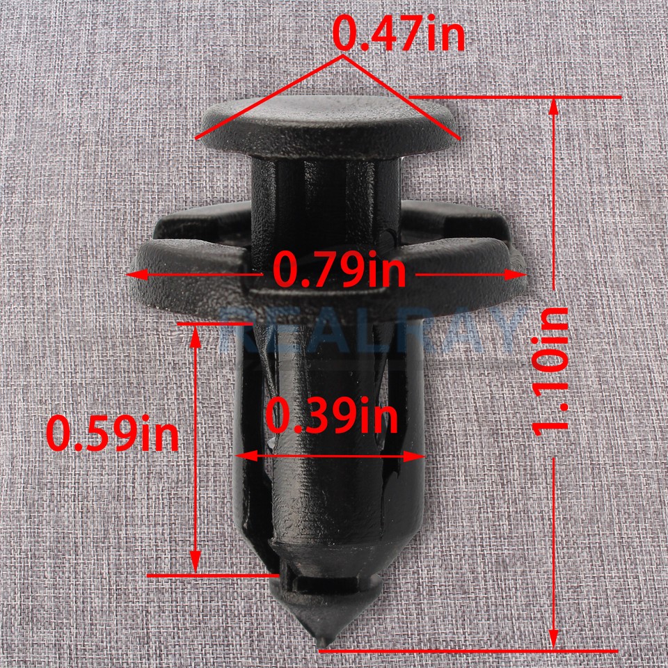25x Bumper Fender Clip Retainer For 10mm Hole Subaru BRZ Ascent Outback ...