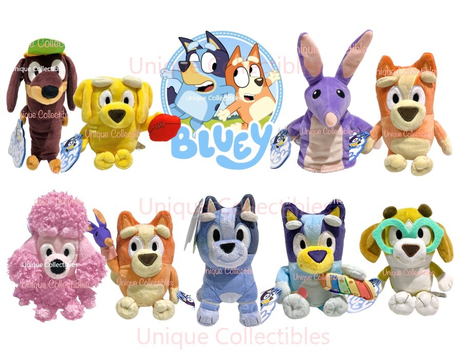 Bluey Mini Plush Muffin Rusty Lila Mackenzie Winton Brand [Select from ...