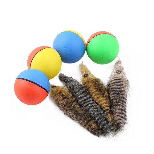 1Pcs Cat Toys Beaver Weasel Rolling Motor Ball Toy for Pet Cat Dog Kids ...