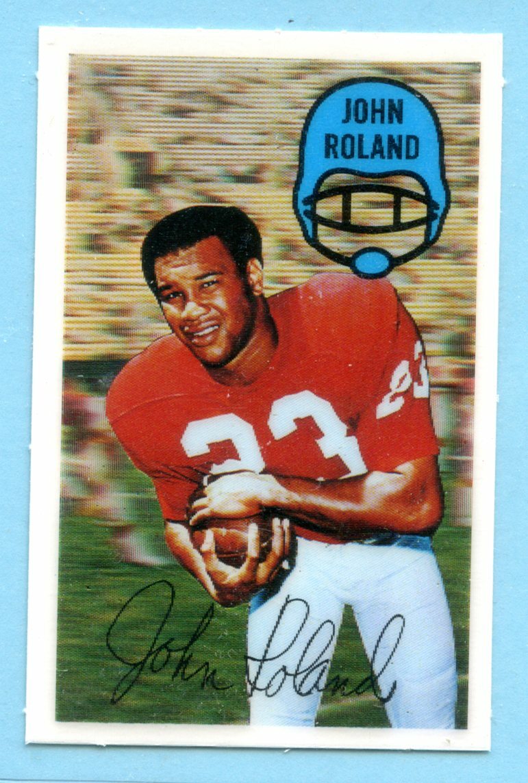 1970 Kelloggs Football # 44B Johnny Roland -- Box 704 | eBay