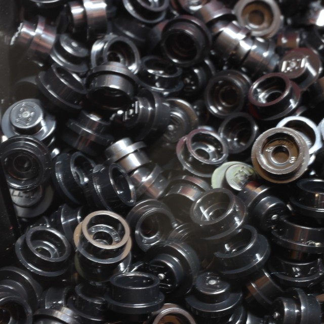 6141 LEGO 25x platte 1x1 rund schwarz 614126 günstig kaufen | eBay