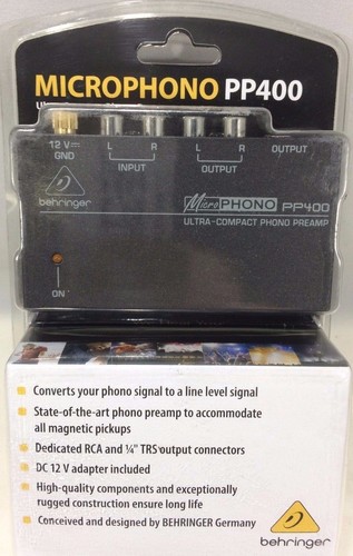 Behringer - PP400 - Microphono Compact DJ Phono Preamp | eBay