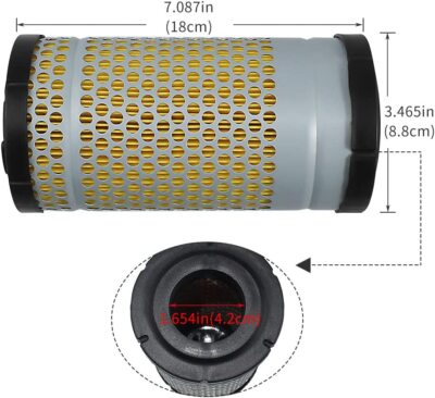 Air Filter 6C060-99410 6A100-82630 for Kubota B1410 B1610 B1700 B2100 ...