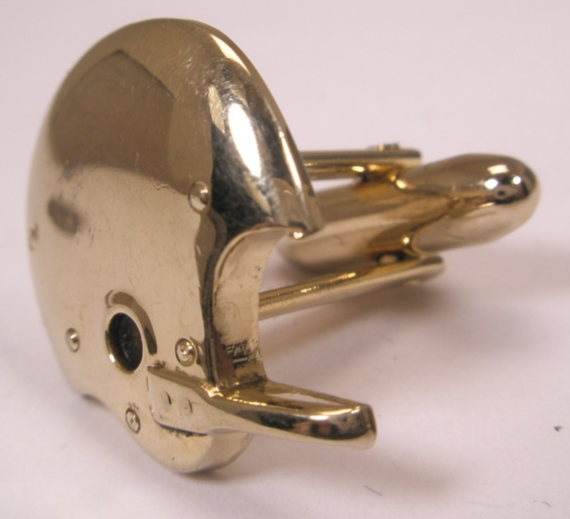 Football Helmet SINGLE Vintage HICKOK Cuff Link replacement lost/broken ...