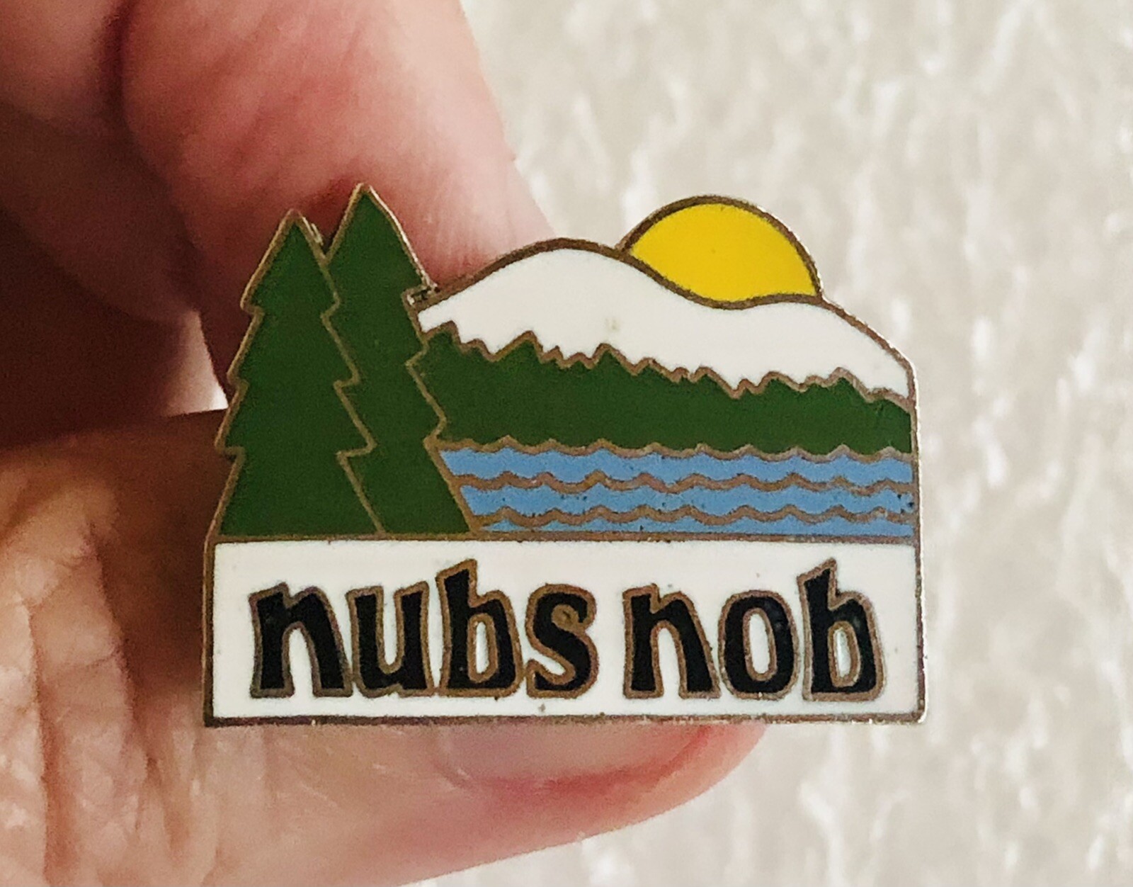 Vintage NUB’S NOB SKI AREA Travel Souvenir Skiing Lapel Hat Pin | eBay