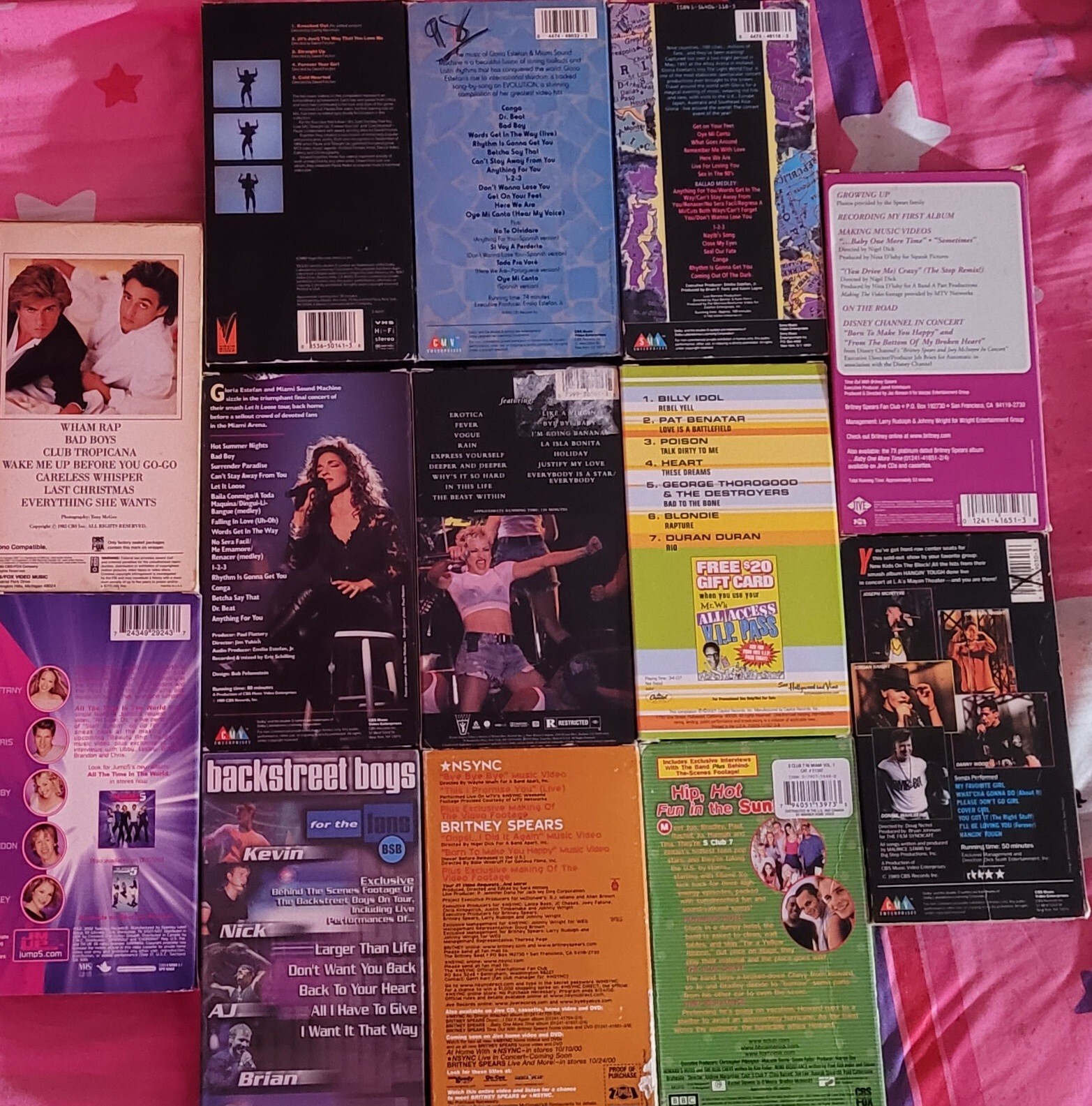 80's, late 90s/2000s Music VHS - Britney, Madonna, Gloria Estefan, Wham ...