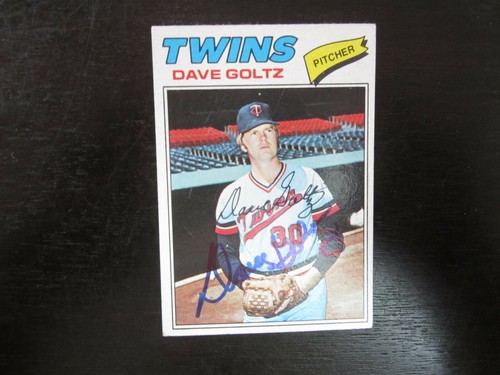 1977 Topps # 321 Dave Goltz Autograph Signed Card Minnesota Twins (M ...