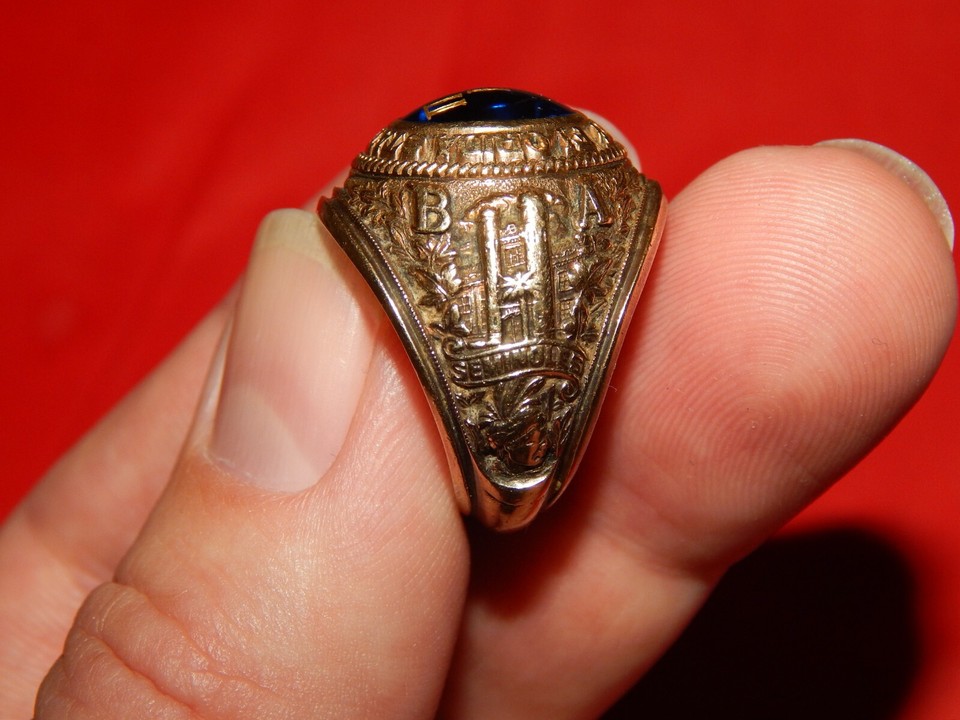 10K YELLOW GOLD MENS FLORIDA STATE SEMINOLES BA COLLEGE FRATERNITY ...