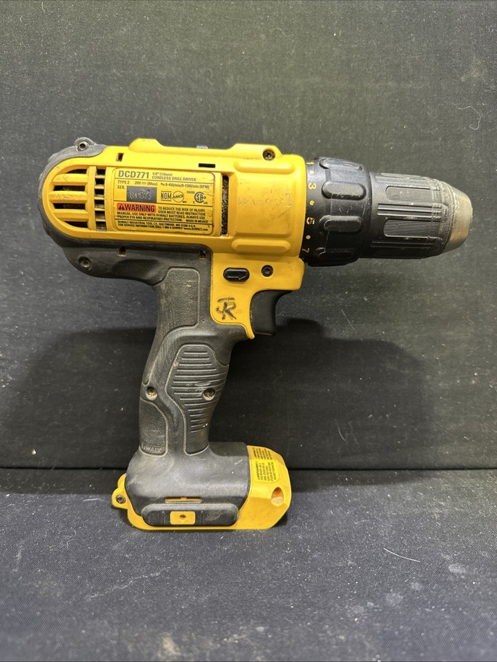 DeWalt DCD771 20V Compact 1/2 Drill Driver MAX Cordless 2-Speed TOOL ...