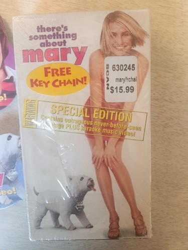 Theres Something About Mary Vhs Tape Sealed Comes With 2 Collector Pins ...