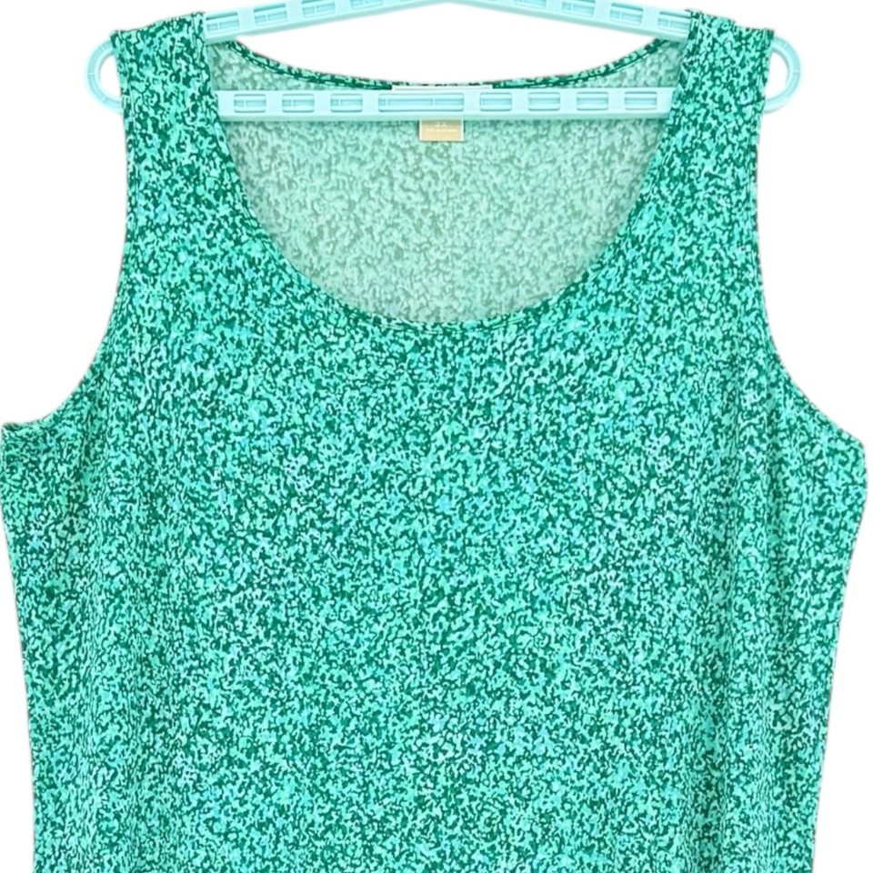 Michael Kors Women Green Floral Sleeveless Maxi Dress Slit Front Plus ...