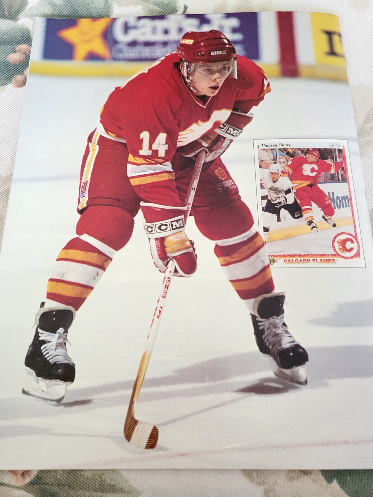 THEOREN FLEURY OR YOUNG GUNS POSTER COLOR 8 BY 11 inches BECKETT 1991 ...