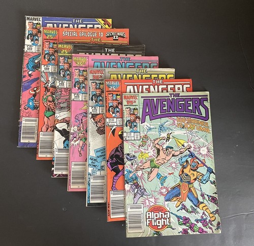 Marvel Comics THE AVENGERS vintage comic book lot issues #265,266,268 ...