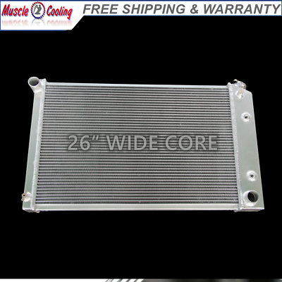26" 3 Row Radiator Fit 75-88 Buick LeSabre Olds Cutlass Pontiac Grand ...
