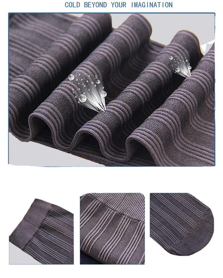 6 Pairs Men Silk Feeling Socks Tear-resistant Breathable Casual Socks ...