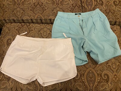 Hunt Club Sport Shorts Mens 34 Mint Vintage High Rise Cotton Canvas ...