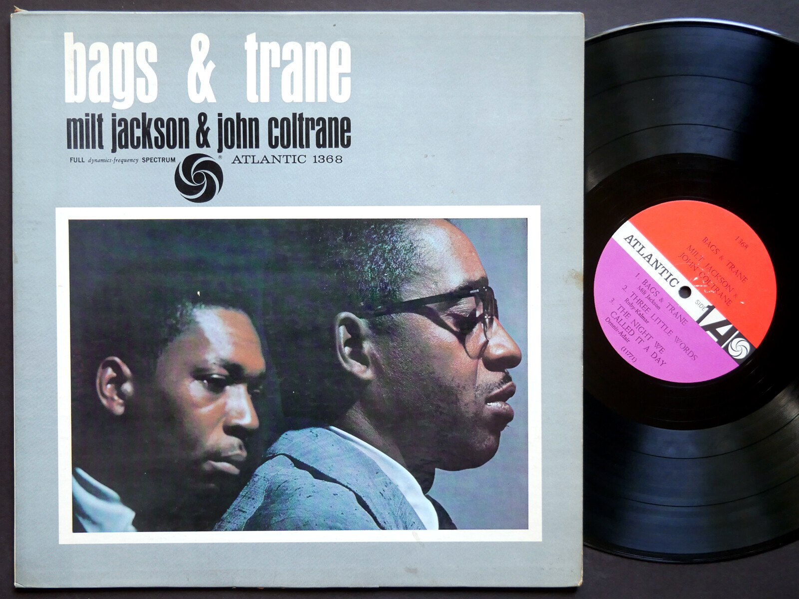 JOHN COLTRANE MILT JACKSON Bags & Trane LP ATLANTIC 1368 US 1961 JAZZ ...