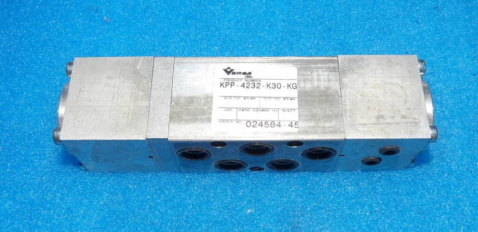 New In Box KPP-4232-K30-KG VERSA PNEUMATIC DIRECTIONAL VALVE 1 Year ...