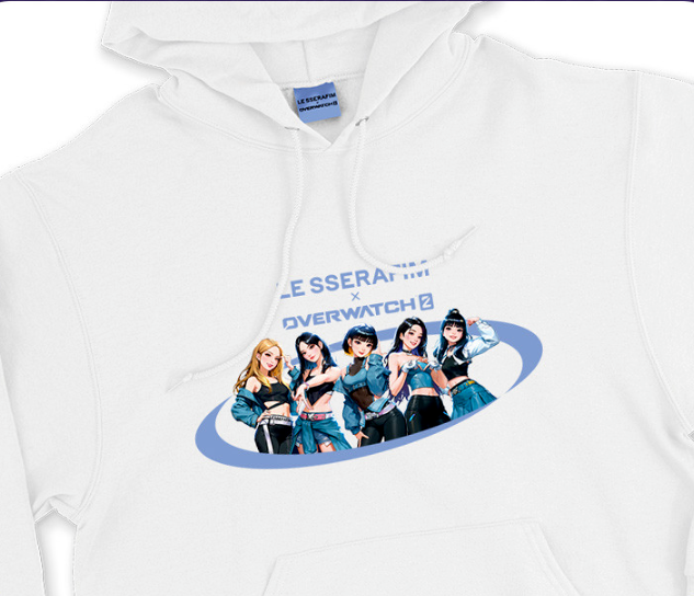 Le Sserafim X Overwatch 2 Hoodie Original Ver. White (Official Product ...