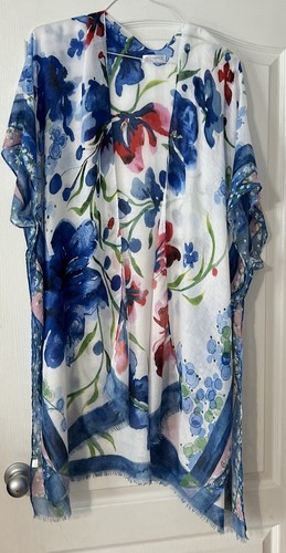Janice Apparel Kimono Flower Print Cotton Blend One Size | eBay
